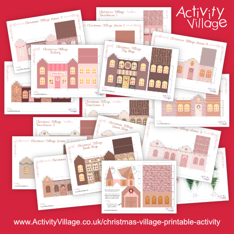 Christmas Village Printable Activity for Children