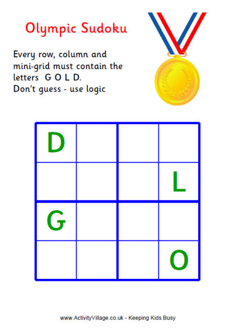 Olympic Games Puzzles