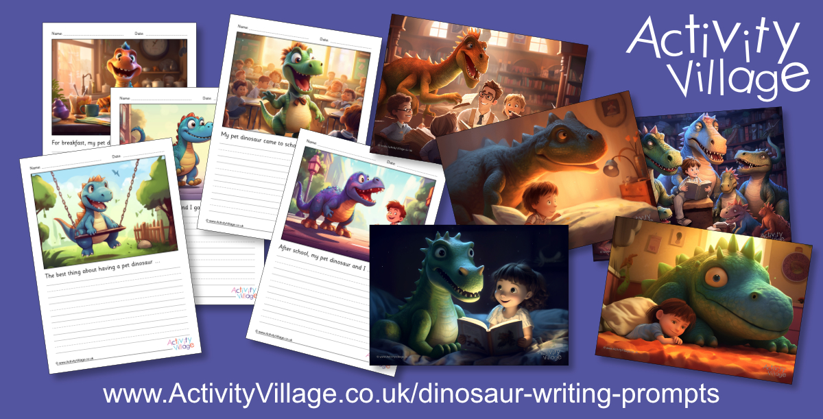 10 Gorgeous Dinosaur Writing Prompts for Younger Children | Activity ...
