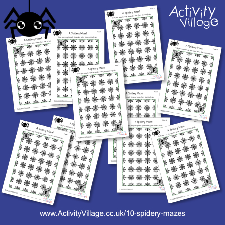 10 Spidery Mazes | Activity Village