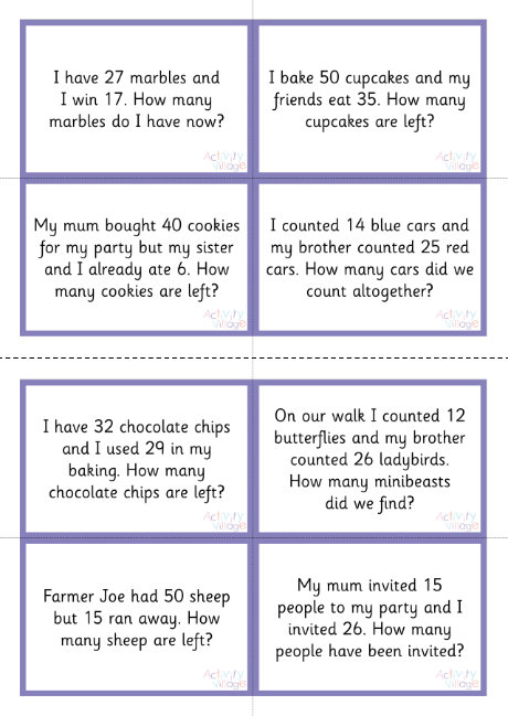 Story Sums | Activity Village