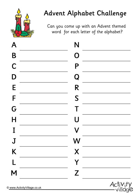 Alphabet Challenge Puzzles | Activity Village