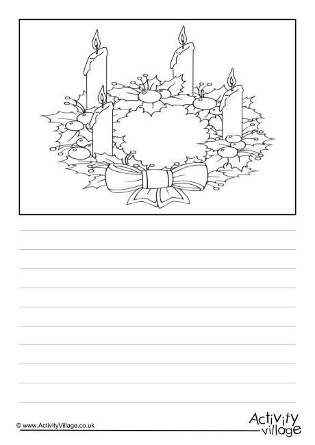 Christmas Wreath Printables | Activity Village