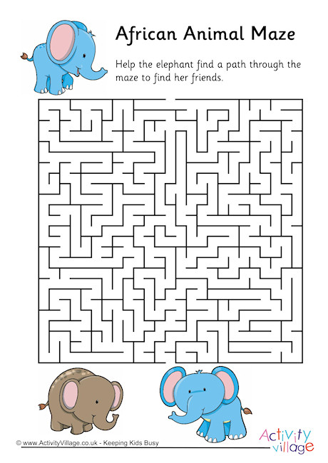 Printable Mazes for Kids
