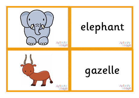 Vocabulary Matching Cards | Activity Village