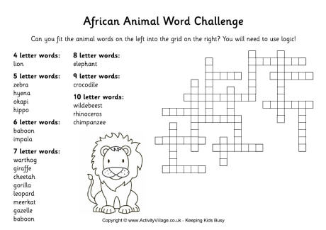 More Word Puzzles | Activity Village