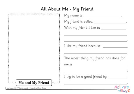 All About Me Printables for Kids | Worksheets, Crafts & Icebreaker ...