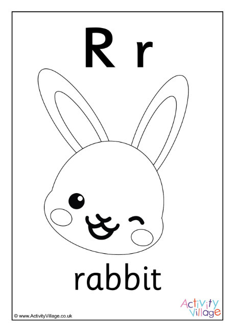 Letter R Colouring Pages | Activity Village