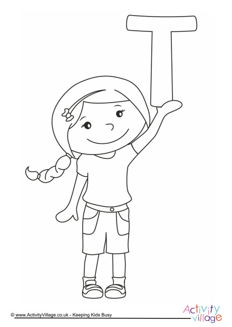Letter T Colouring Pages | Activity Village