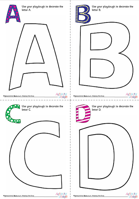 Playdough Mats | Activity Village