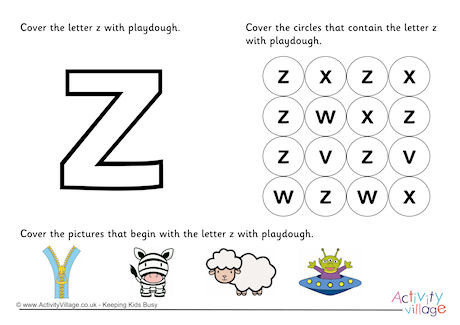 Letter Z Printables | Activity Village