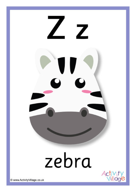 Letter Z Printables | Activity Village
