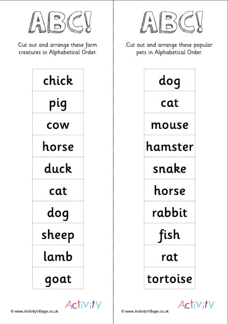 More Pet Animal Worksheets | Activity Village