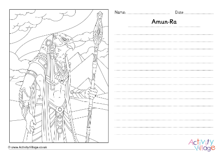 Amun-Ra Story Paper | Activity Village