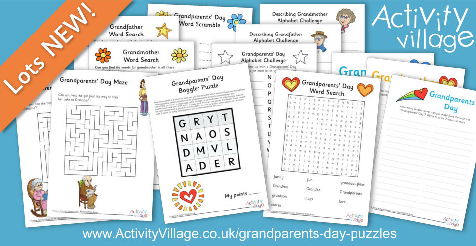An Abundance of Lovely New Puzzles for Grandparents' Day | Activity Village