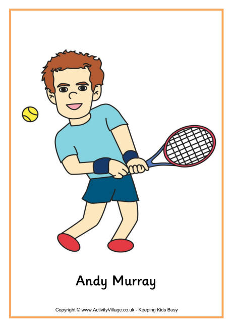 Andy Murray Poster | Activity Village