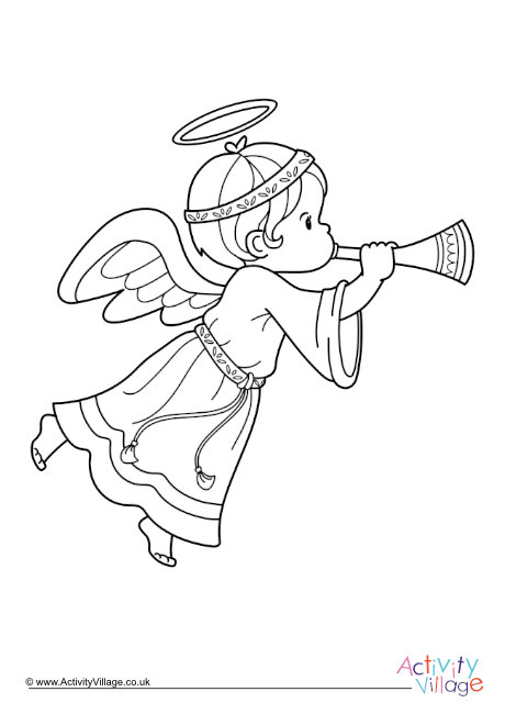 Angel Colouring Pages | Activity Village