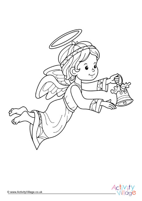 Angel Colouring Pages | Activity Village