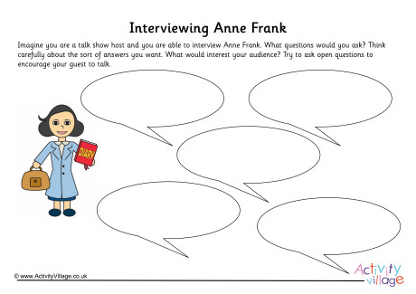 Anne Frank | Activity Village