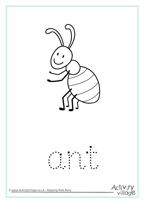 Word Tracing Worksheets | Activity Village