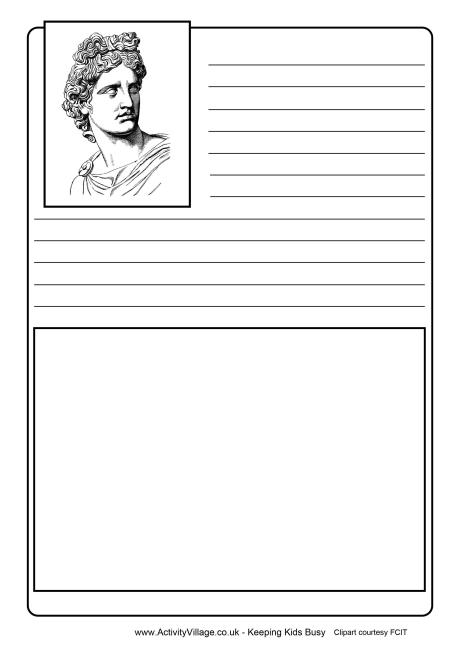 Ancient Greece Notebooking Paper