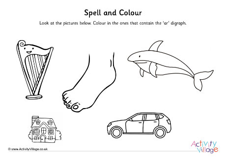 Ar Digraph Spell And Colour | Activity Village
