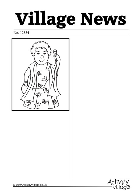 Famous People Newspaper Writing Prompts | Activity Village