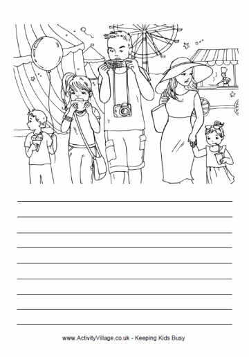 At The Funfair Story Paper | Activity Village