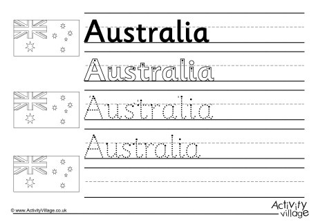 Word Handwriting Worksheets | Activity Village