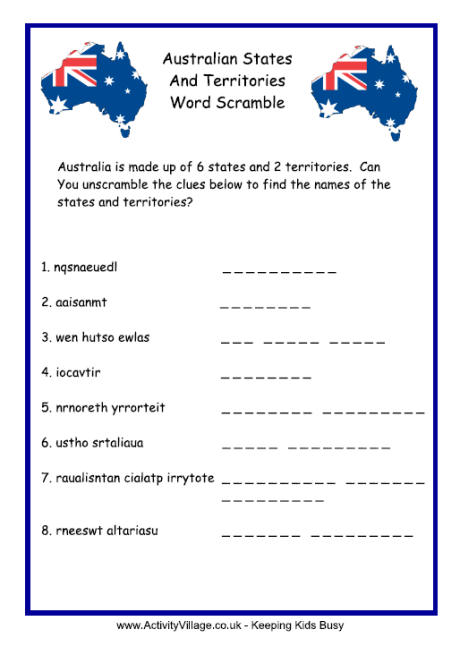 Australia Puzzles for Kids