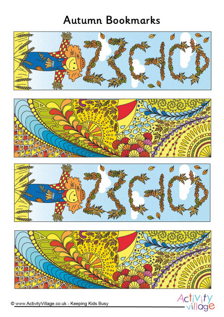 Autumn Bookmarks | Activity Village