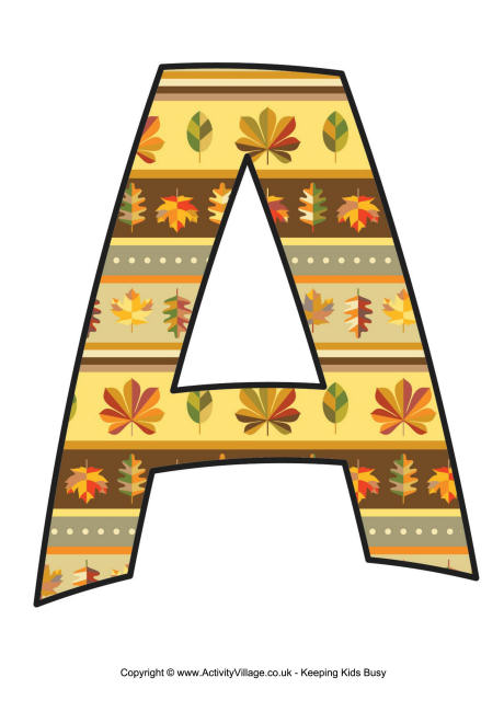 Autumn Letters | Activity Village