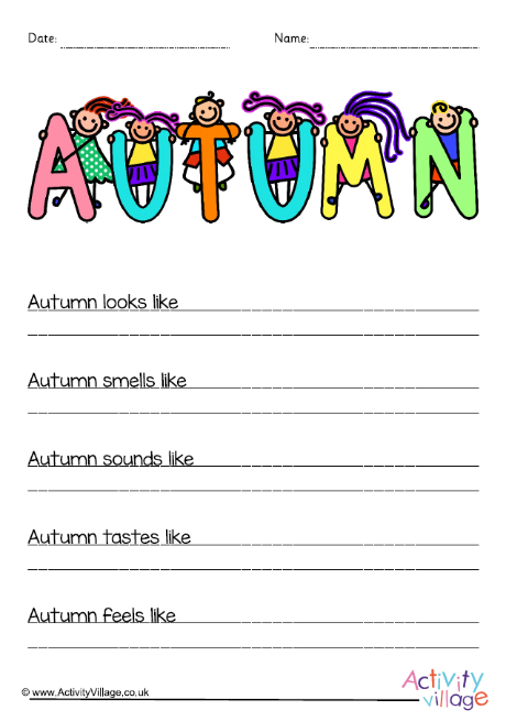 Autumn Worksheets | Activity Village
