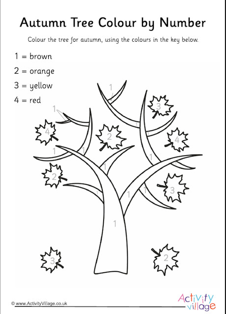 Tree Colouring Pages | Activity Village