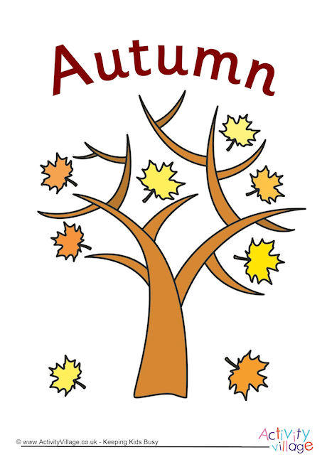 Autumn Tree Poster | Activity Village