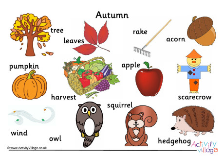 Autumn Word Mat | Activity Village