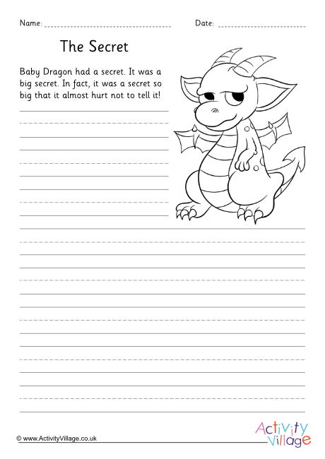Dragon Worksheets | Activity Village