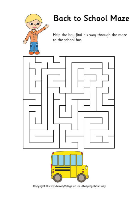 Printable Mazes for Kids