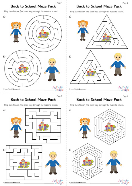 School Themed Puzzles