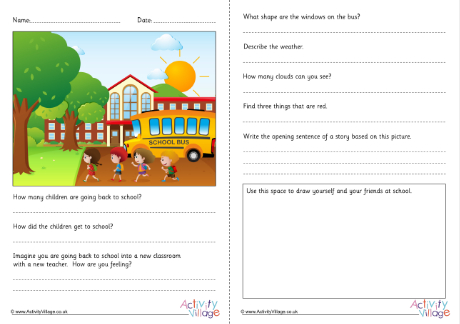 Picture Comprehension | Activity Village