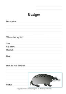 Badgers | Activity Village