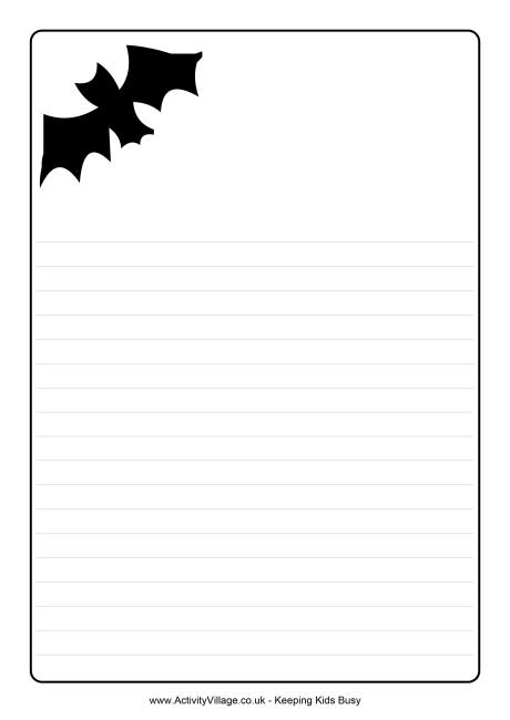Halloween Writing Frames | Activity Village
