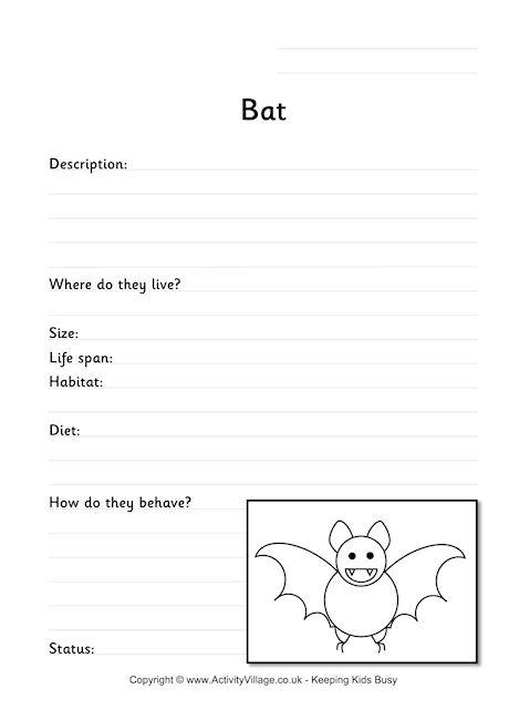 Animal Fact Finding Worksheets | Activity Village
