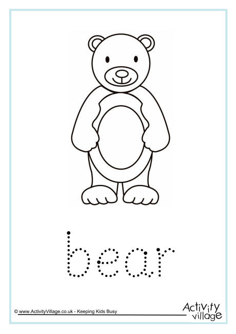 Word Tracing Worksheets | Activity Village