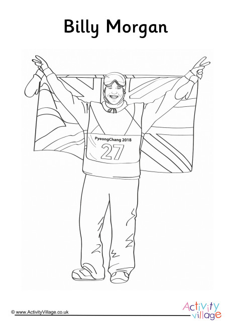 Billy Morgan Colouring Page | Activity Village