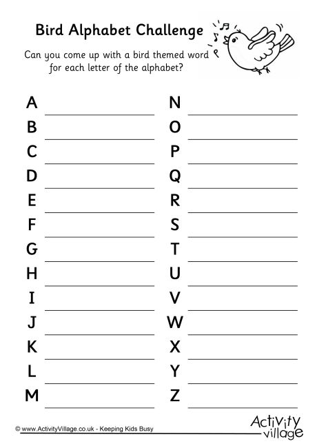 Alphabet Challenge Puzzles | Activity Village