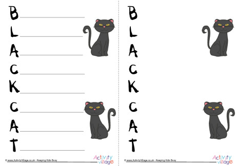Halloween Acrostic Poem Printables | Creative Writing Frames for Kids ...