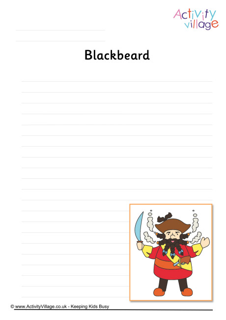 Blackbeard | Activity Village
