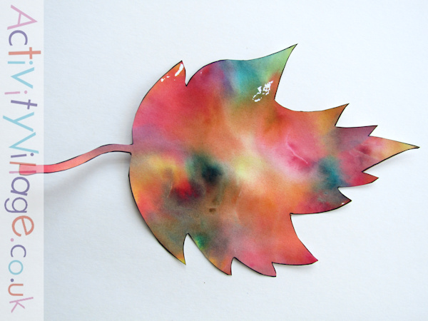 Bleeding Tissue Paper Autumn Leaf | Activity Village