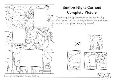 Bonfire Night Colouring Pages - Fireworks - 5th November